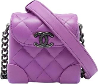 Chanel Pre-owned Mini Flap Crossbody - Femme - Pre-owned - Violet - Taille: ONE Size