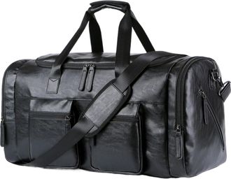 Generico Reisetasche, 55 x 25 x 30 cm, verstellbarer Riemen, Vintage, tragbar, gro&szlig;, Gep&auml;cktasche f&uuml;r Herren, f&uuml;r Papa, Br&auml;utigam, Reisen, Wochenende, Business