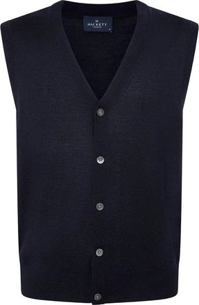 Hackett Cardigan en laine m&eacute;rinos - Homme - Pulls - Bleu - Taille: 2XL