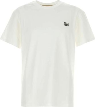 Valentino Garavani Homme, Tops, Blanc, Taille: M T-Shirt Jersey