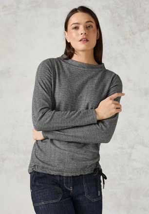 Cecil Langarmshirt mit Kragen