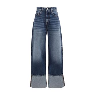 Icon Denim Los Angeles Femme, Jeans, Bleu, Taille: W25 Kiki Jeans Larges