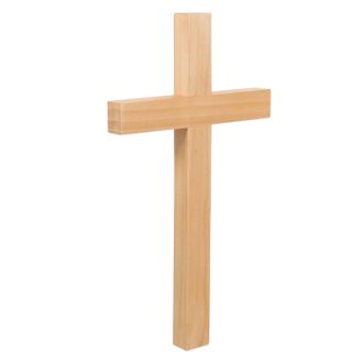 Cabilock Ciieeo Holz Wandkreuz 33cm Handgeschnitzt Christliches Kreuz f&uuml;r Taufe und Konfirmation Nat&uuml;rliche Maserung Einfache Montage Religi&ouml;se Wanddekoration 