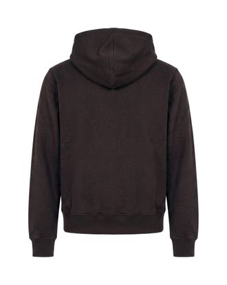 Daily Paper Clothing Logo-Embroidered Cotton Hoodie - Brown