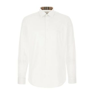 Burberry Homme, Chemises, Blanc, Taille: 2XL Collection Chemises &Eacute;l&eacute;gantes