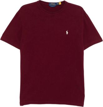 Polo Ralph Lauren t-shirt en coton à logo brodé - Rouge
