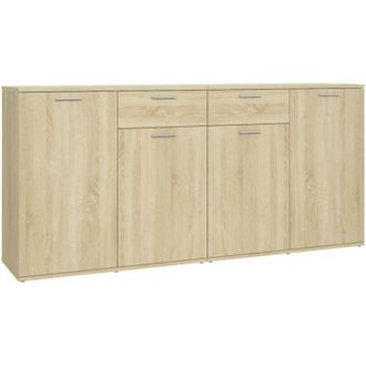 vidaXL Sideboard Sonoma-Eiche 160x36x75 cm Holzwerkstoff Vidaxl