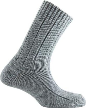 Kindy Mi-chaussettes &agrave; c&ocirc;tes Laine alpaga - couleur - Gris - Pointure - 39-42