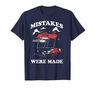 Trendy Apparel Mistakes were Made Upside Down Golf Cart T-Shirt