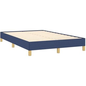 vidaXL Cadre de lit sans matelas bleu 120x190 cm tissu vidaXL