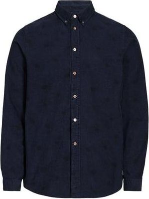 Paul Smith Chemise ajust&eacute;e en velours c&ocirc;tel&eacute; de coton