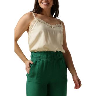 Lollys Laundry Vianell Top SL - - Tops - Damen - Beige - XS