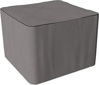 Sorara Schutzh&uuml;lle f&uuml;r Gartenm&ouml;bel, wasserabweisend, runder Tisch und Stuhl, Grau, 130 x 130 x 90 cm