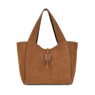 Hogan Trend Leder-Shopper - - Bags - Damen - Braun - ONE SIZE