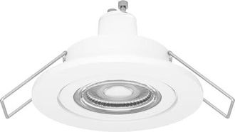 Eglo LED Einbaustrahler Barranco, Deckenspot Badezimmer, Deckenstrahler aus Kunststoff in Wei&szlig;, Badlampe warmwei&szlig;, inkl. GU10 Leuchtmittel, IP44