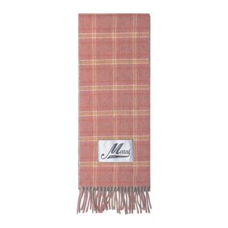 Marni Bestickter Schal aus Wollmischung - - Accessories - Damen - Orange - ONE SIZE