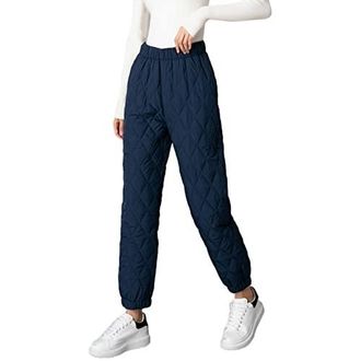 Generic 2026 Printemps Hiver 2022 Pantalon thermique ample et mince &agrave; jambe droite pour femme, NY2., 3XL