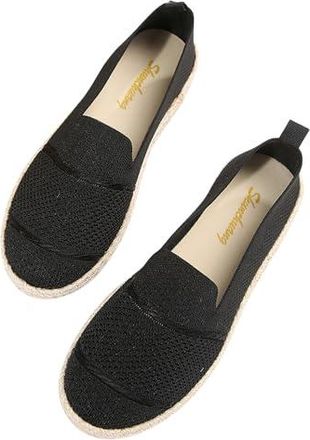 Generic Chaussures d&eacute;contract&eacute;es pour femme - Respirantes - En tricot - Bout rond - Respirantes - L&eacute;g&egrave;res - Confortables - Large largeur - &Agrave; enfiler - Pour gy