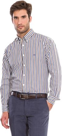 Springfield Pedro del Hierro Hemd braun/blau/wei&szlig; XXL