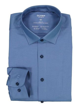 Olymp Herren Hemden blau Jersey