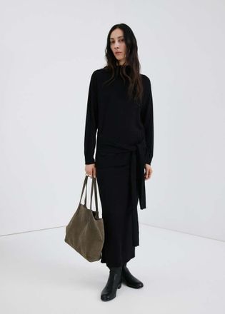 Mango Strickpullover mit Rollkragen schwarz - Damen - XXS - MANGO