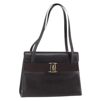 Ferragamo Pre-owned Leder Handtaschen - - Pre-owned - Damen - Braun - ONE SIZE