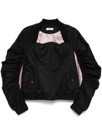 BESFXXK veste bomber à détails de découpes - Noir