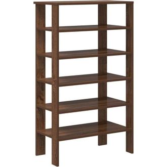 vidaXL Vidaxl - tagère à chaussures chêne marron 61x32x105 cm bois ingénierie