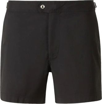 Tom Ford Homme, Maillots de bain, Noir, Taille: M Nylon Contrast Swim Short