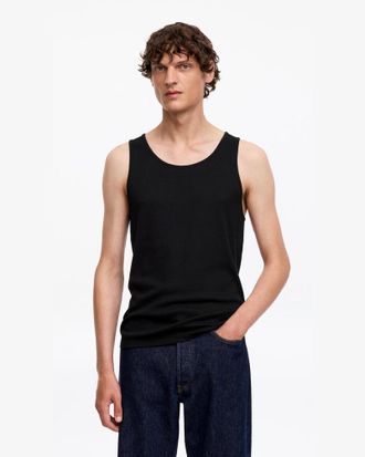 Arket Geripptes Tanktop -Schwarz