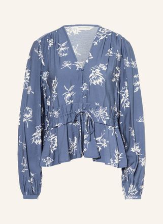 Moss Copenhagen Msch Copenhagen Bluse Mschandena Amabella Mit R&uuml;schen blau