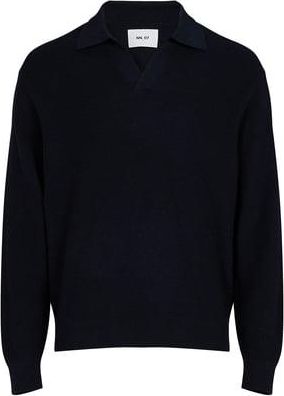 Nn.07 Pull Hope Rib 60060 col v en coton et cachemire