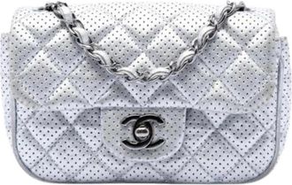 Chanel Sac bandouli&egrave;re matelass&eacute; vintage doccasion - Femme - Pre-owned - Gris - Taille: ONE Size