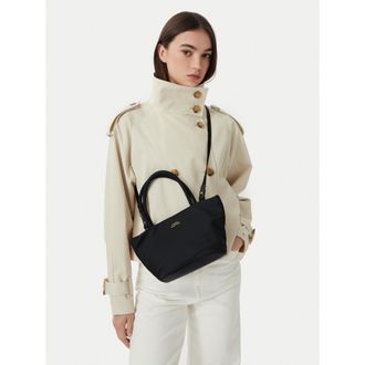 Tommy Hilfiger Handtasche Tommy Hilfiger Th Marina Bucket Nylon AW0AW18831 Schwarz
