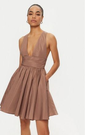 Pinko Coctailkleid Casalfermo 102777 Y3LE Braun Regular Fit