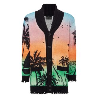 Philipp Plein Cardigan Hawaii - - Knitwear - Herren - Mehrfarbig - XL