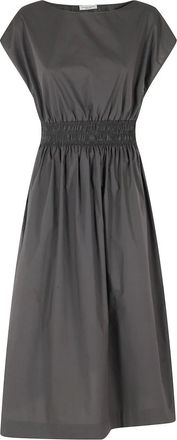 Roberto Collina Femme, Robes, Brun, Taille: 40 FR Robe Midi Ras du Cou