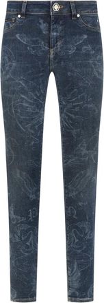 Philipp Plein Femme, Jeans, Bleu, Taille: W28 Jeggings Butterfly Tattoo