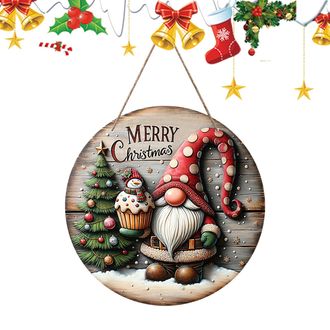 Generico Weihnachten f&uuml;r vorne Frohe Weihnachten - mit Weihnachtsdekoration - Festivalschild f&uuml;r T&uuml;ren