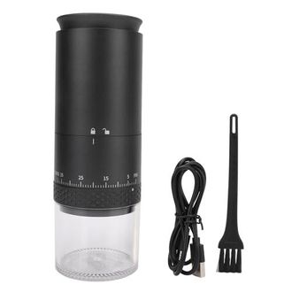 CHICIRIS Moulin &agrave; caf&eacute; &eacute;lectrique, Chambre Amovible de 110 Ml, 38 R&eacute;glages de Mouture, Rechargeable par USB avec Affichage du Niveau de Batterie, pour les Voya