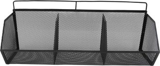 CHICIRIS Nurnesy 3 Gitter Hängende Aufbewahrungskorb mit Starker Haftung, Metalldrahtorganisator, Wandhalterung für Küche, Bad, Waschküche, Mühelos auf Verschi