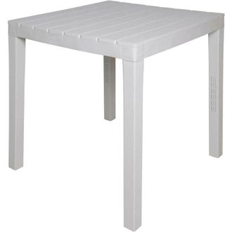 Dmora Dmora - Table carr&eacute;e modulable, Made in Italy, 78 x78x72 cm, couleur Blanc, avec emballage renforc&eacute;