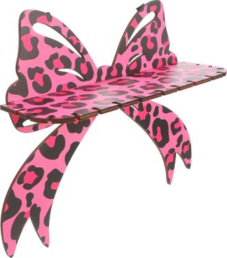 Artibetter Gatuida Schwebendes Wandregal mit Leopardenmuster Schleifendesign Kleines H&auml;ngeregal f&uuml;r Wohnzimmer Schlafzimmer Multifunktional zur Pflanzen und Deko