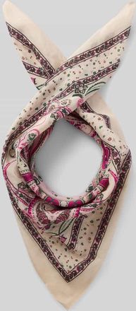 Jake*s Casual Bandana aus Baumwoll-Seide-Mix im Allover-Look