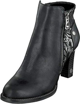 Mustang Jeans Mustang 1335-501-9, Botines Femme, Schwarz (Schwarz 9)