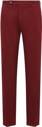 Berwich Anzughose aus einem elastischem Baumwoll-Mix mit Knopfriegel in