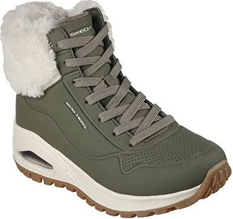 Skechers Femme Uno Rugged Sneaker, Olive, 35 EU