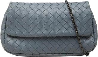 Bottega Veneta Pre-owned Gewebte Leder Umh&auml;ngetasche - - Pre-owned - Damen - Blau - ONE SIZE