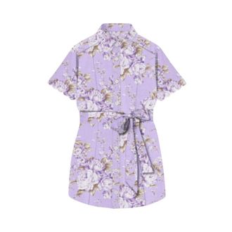 MC2 Saint Barth Blumiges Leinen-Tunika-Kleid - - Blouses & Shirts - Damen - Mehrfarbig - L