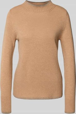 Christian Berg Regular Fit Longsleeve aus reiner Wolle in Strick-Optik